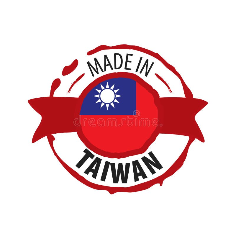 Taiwan Flag, Vector Illustration on a White Background Stock Vector ...