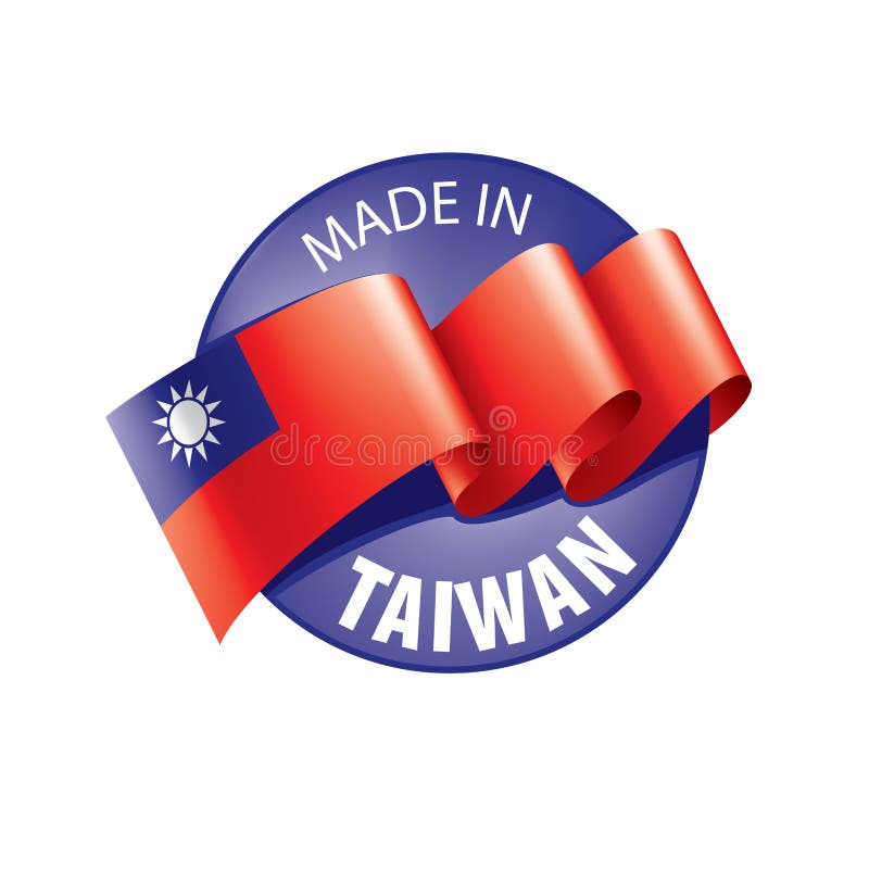 Taiwan Flag, Vector Illustration on a White Background Stock Vector ...