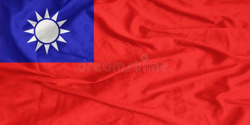 Taiwan Flag Wind Waving Close Up Stock Image - Image of government ...
