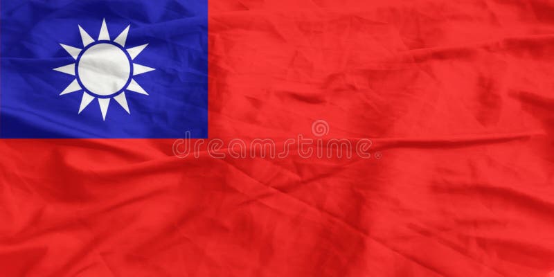 Taiwan Flag Wind Waving Close Up Stock Photo - Image of taiwan, texture ...