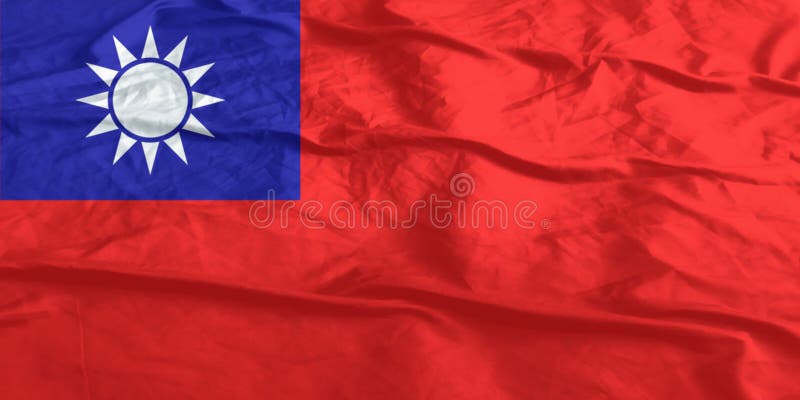 Taiwan Flag Wind Waving Close Up Stock Photo - Image of flying, wind ...