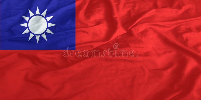 Taiwan Flag Wind Waving Close Up Stock Image - Image of democratic ...