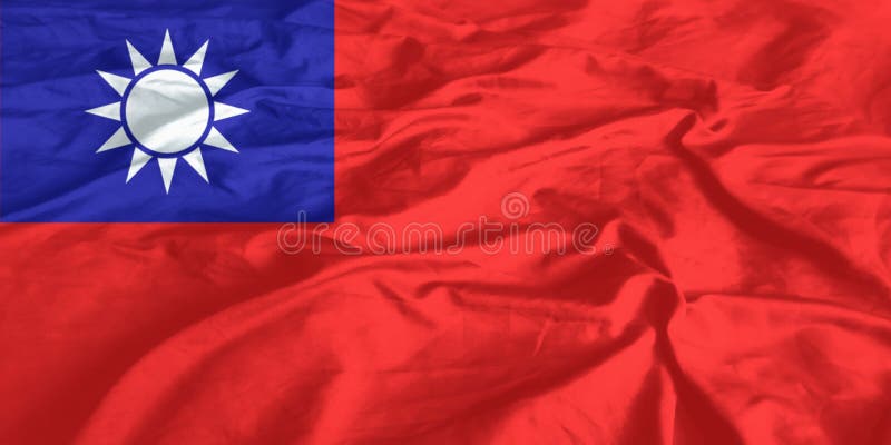 Taiwan Flag Wind Waving Close Up Stock Photo - Image of patriot ...