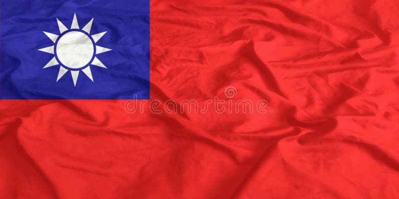 Taiwan Flag Wind Waving Close Up Stock Image - Image of democratic ...
