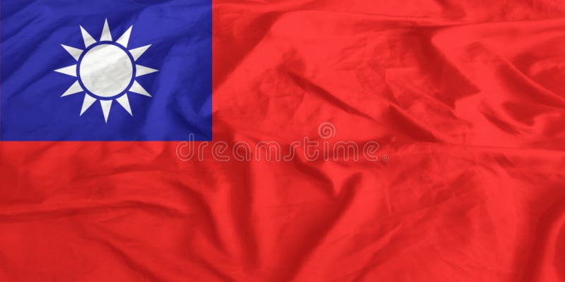Taiwan Flag Wind Waving Close Up Stock Photo - Image of freedom ...