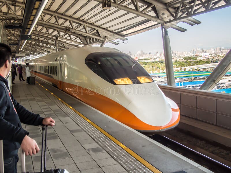 Taiwan High Speed Rail Train Editorial Photography - Image of railroad ...
