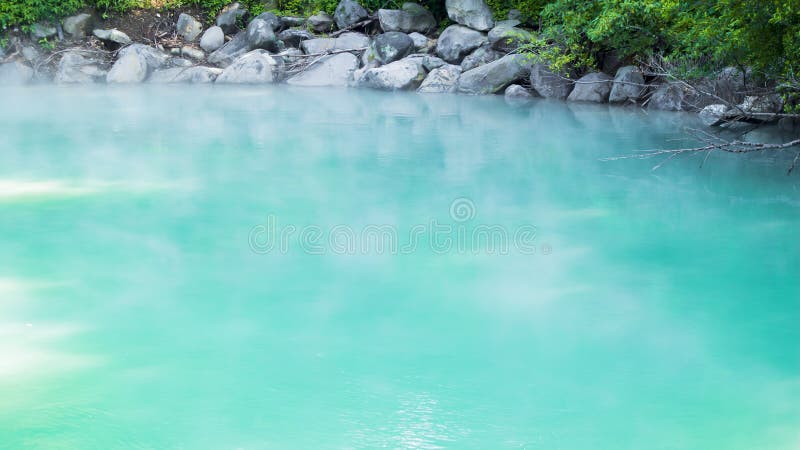 Taiwan hot spring stock photo. Image of steam, pond - 128935292