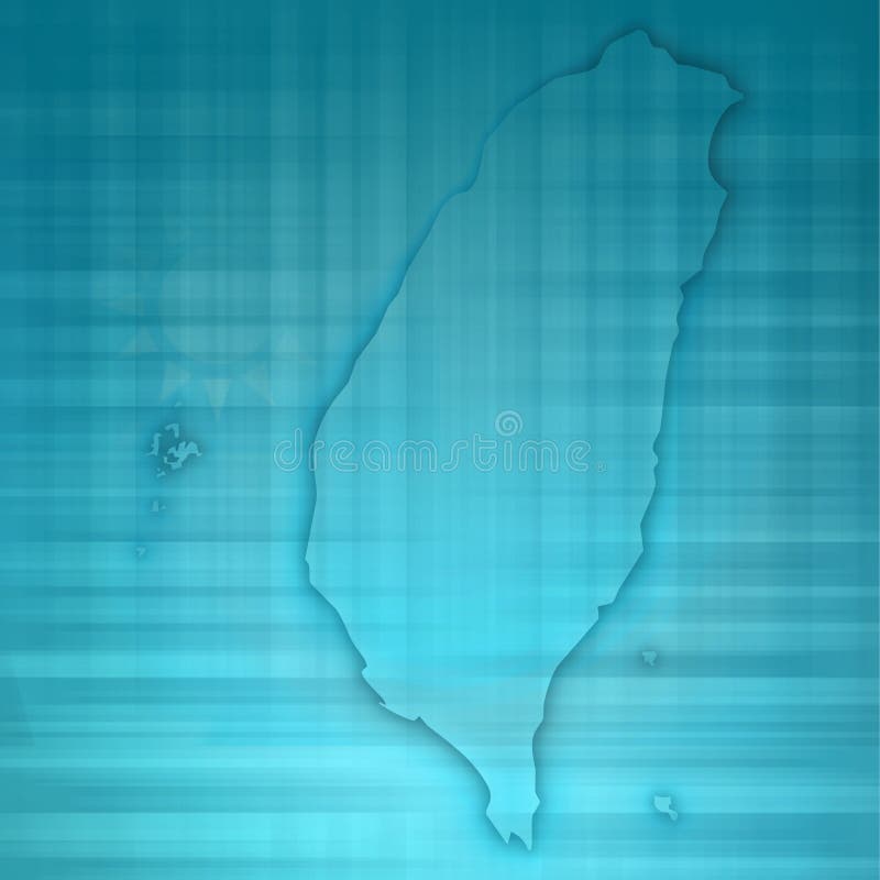 Taiwan Map Card Paper 3D Natural Stock Illustration - Illustration of ...