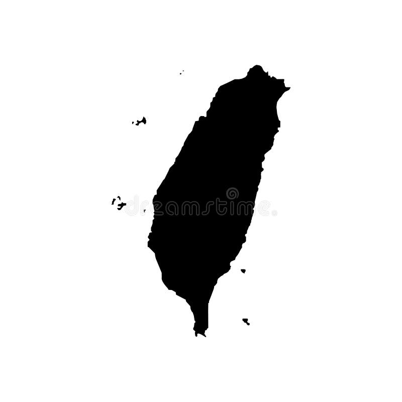 Taiwan map icon stock vector. Illustration of detailed - 327478969