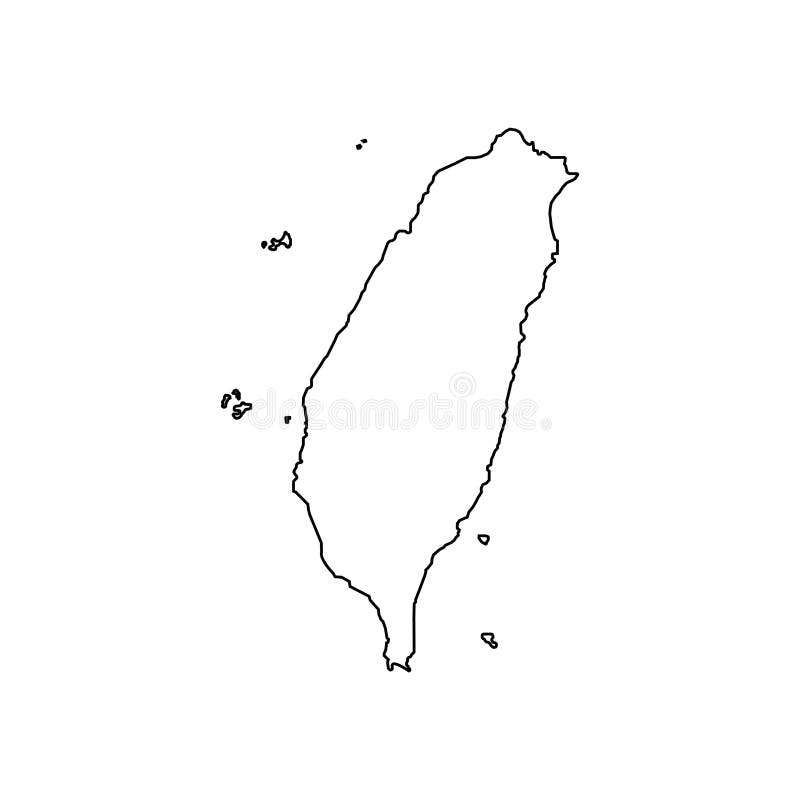 Taiwan map icon stock vector. Illustration of flag, taipei - 327478974