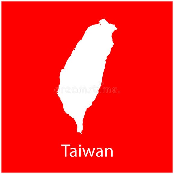 Taiwan map icon vector stock illustration. Illustration of bright ...