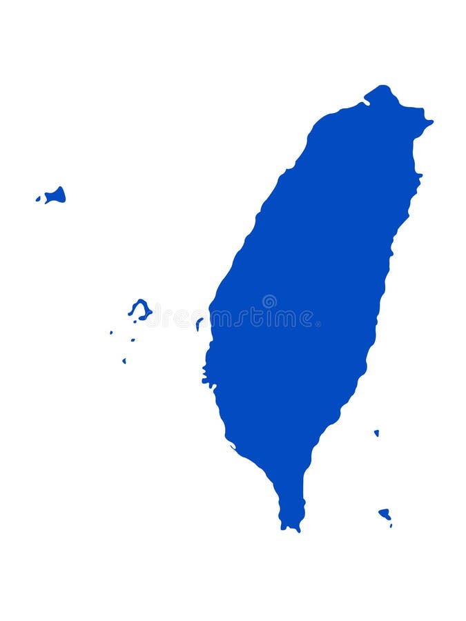 Taiwan Map - Republic of China ROC, is a State in East Asia Stock ...