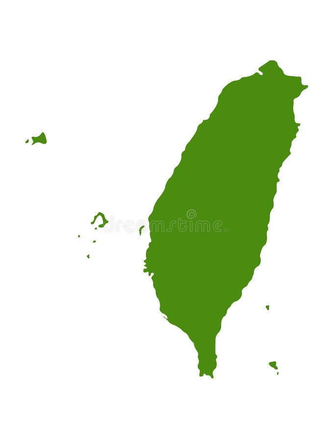 Taiwan Map - Republic of China ROC, is a State in East Asia Stock ...