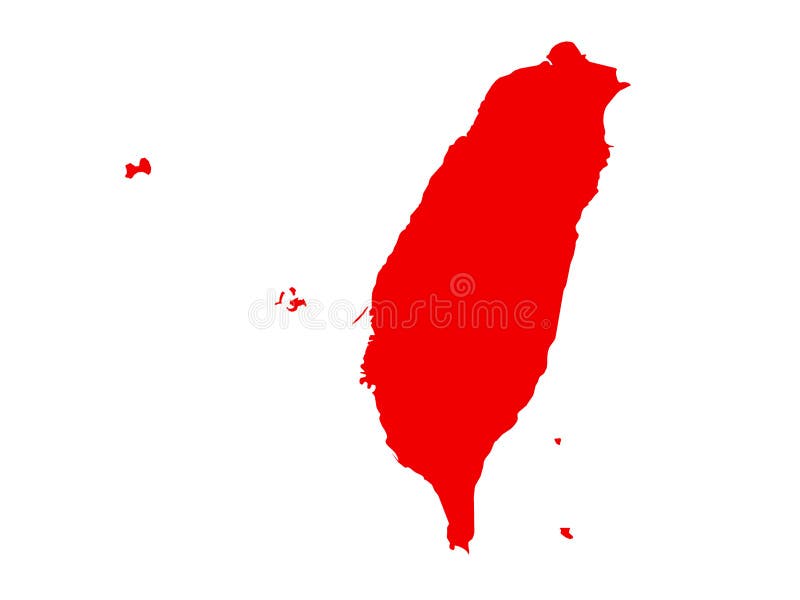 Taiwan Map - Republic of China ROC, is a State in East Asia Stock ...