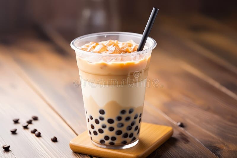 Taiwan Milk Tea with Bubble. AI Generated Stock Illustration ...