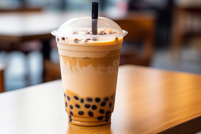 Taiwan Milk Tea with Bubble. AI Generated Stock Illustration ...