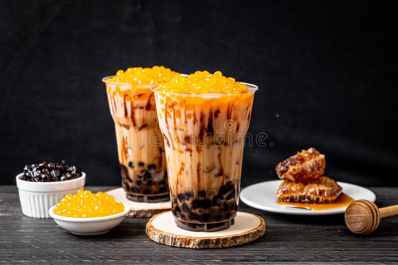 Taiwan Milk Tea with Bubble Stock Photo - Image of chinese, milky ...