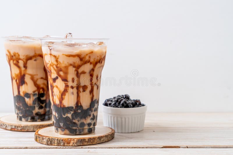 Taiwan Milk Tea with Bubble Stock Image - Image of bubbletea, bubble ...