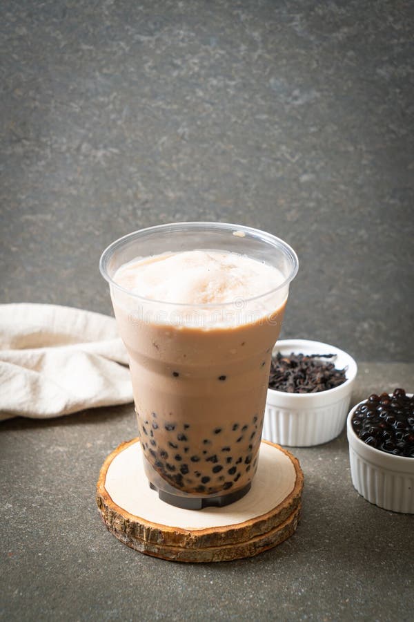 Taiwan Milk Tea with Bubbles Stock Image - Image of boba, bubbletea ...