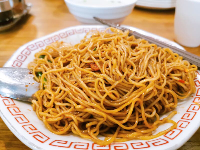 Taiwan Noodles, Served in a Bowl or Plate. Stock Image - Image of chop ...