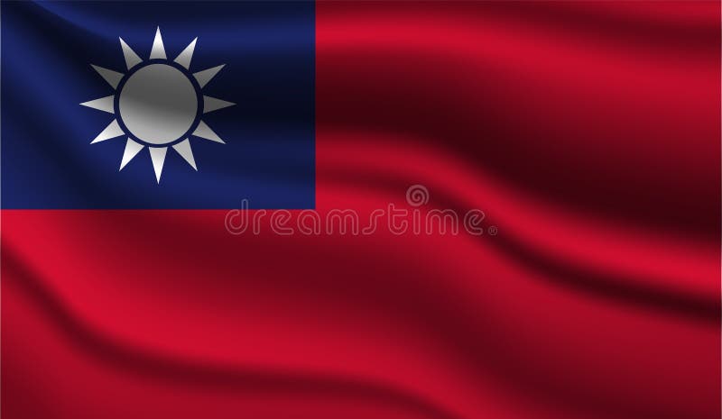 Taiwan Flag with Infographic Design Isolated on Dot World Map Stock ...