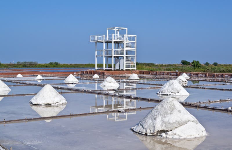 Taiwan Salt pan scenery stock photo. Image of attractions - 59252188