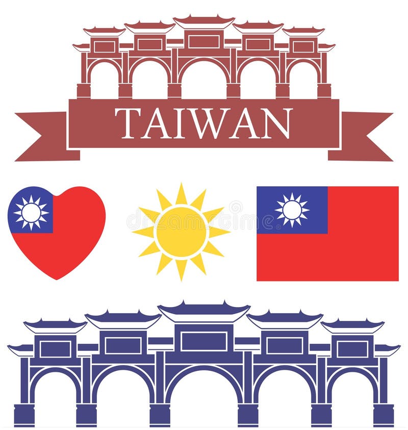 Taiwan stock vector. Illustration of chiang, design, symbol - 50079924
