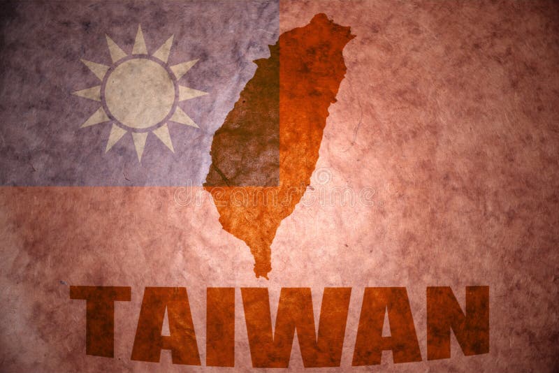 Vintage Taiwan map stock image. Image of paper, aged - 96885341