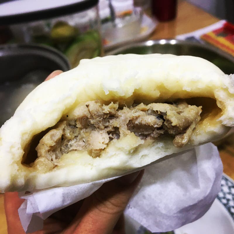 Taiwanese Snacks, Meat Buns, Fried Buns Stock Photo - Image of meat ...