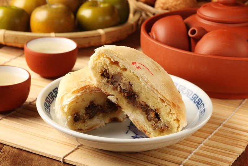 Pig Blood Cake stock photo. Image of cake, brown, cilantro - 26770376