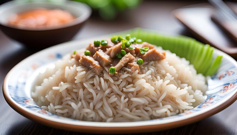 Taiwanese Turkey Rice stock photo. Image of menu, sauce - 298946606