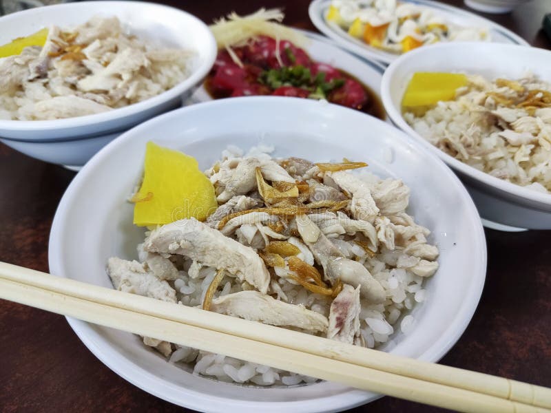 Taiwanese Turkey Rice Closeup in the Plate Stock Image - Image of ...