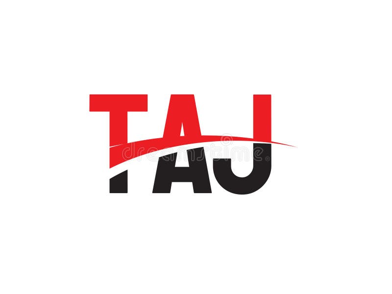 Taj Name Logo