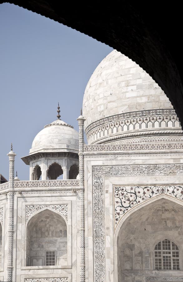 The Side Building in the Taj Mahal, India Stock Photo - Image of inlaid ...