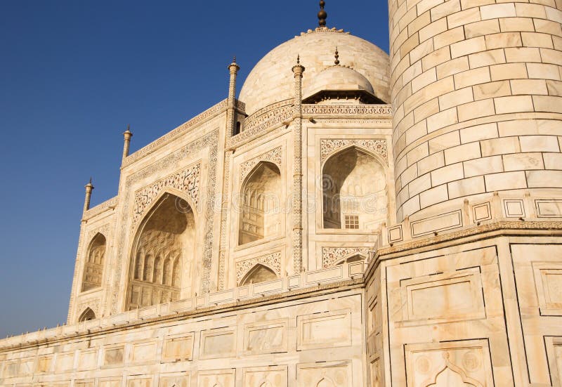 Entrance Portico Marble Ceiling To Taj Mahal Stock Image - Image of ...