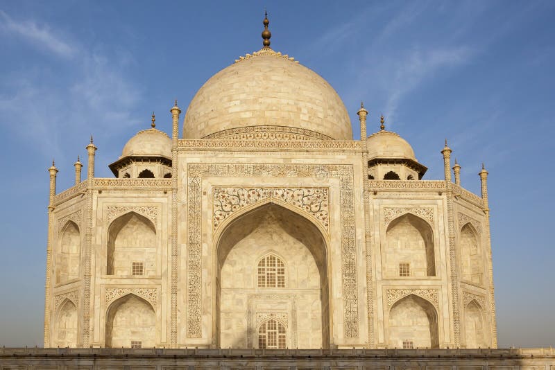 Taj Mahal with Blue Sky Behind. Stock Photo - Image of symbol, islamic ...