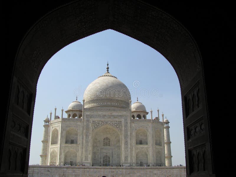 TAJ MAHAL Door way editorial stock photo. Image of giant - 23045718