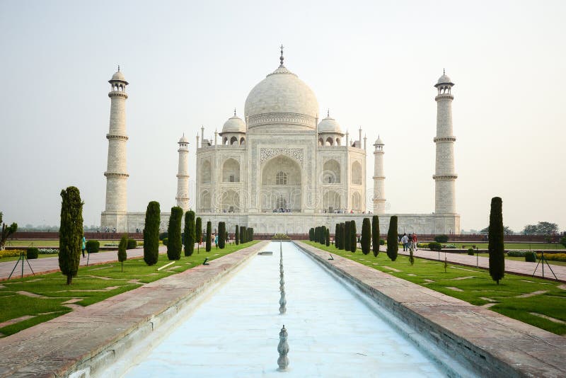 Taj Mahal, Famous Place of India Stock Photo - Image of horizontal ...