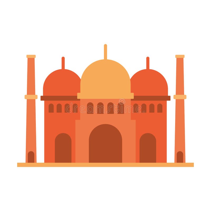 Taj mahal icon stock vector. Illustration of vector - 273201251