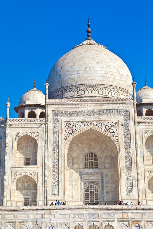 The Side Building in the Taj Mahal, India Stock Photo - Image of inlaid ...
