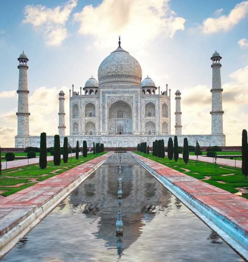 Taj Mahal in India stock photo. Image of blue, brilliant - 22727194
