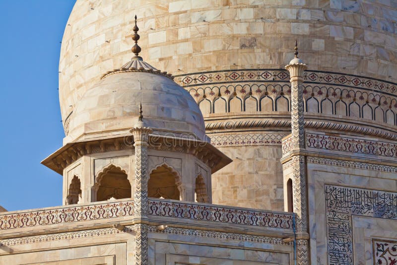 Entrance Portico Marble Ceiling To Taj Mahal Stock Image - Image of ...