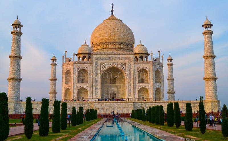 The Taj Mahal Mausoleum is in Full Bloom As Seen at Sunset Editorial ... The Taj Mahal Mausoleum is in Full Bloom As Seen at Sunset Editorial ...