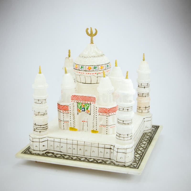 Taj mahal model stock image. Image of destinations, arabesque - 42866203