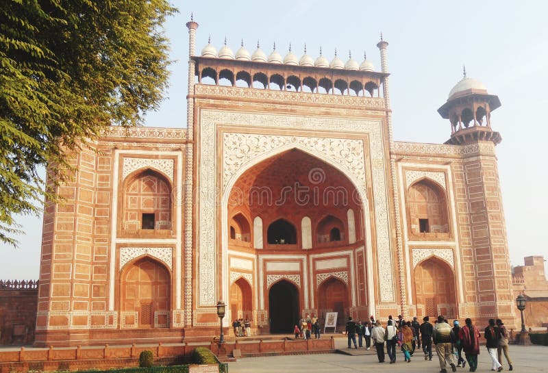 Pink Taj Mahal, Agra, India Stock Image - Image of ahmad, mausoleum ...