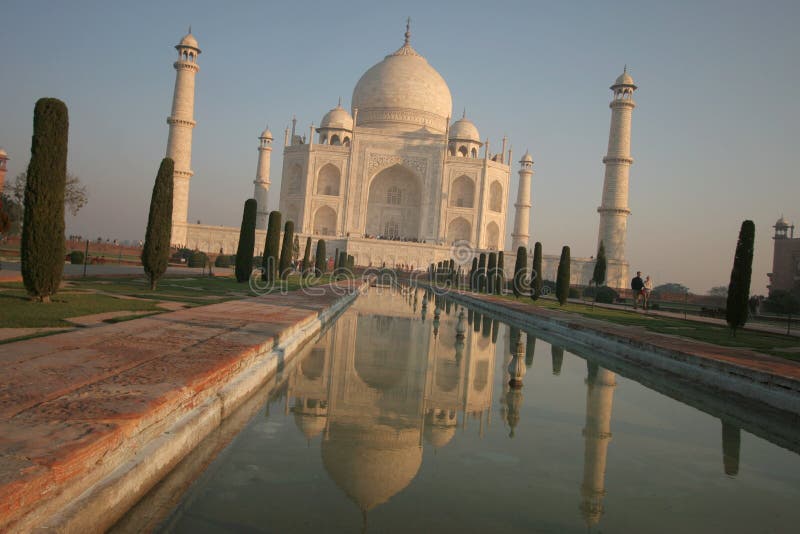Taj Mahal Reflection stock image. Image of mausoleum - 19136733