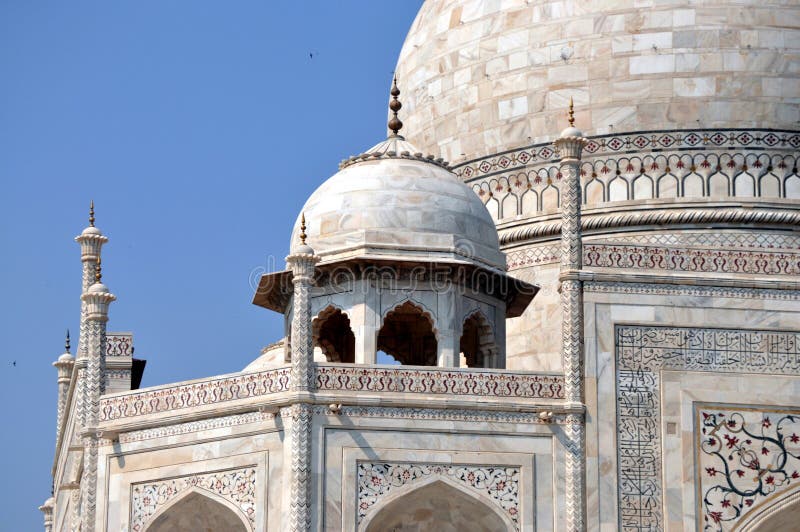 The Side Building in the Taj Mahal, India Stock Photo - Image of inlaid ...