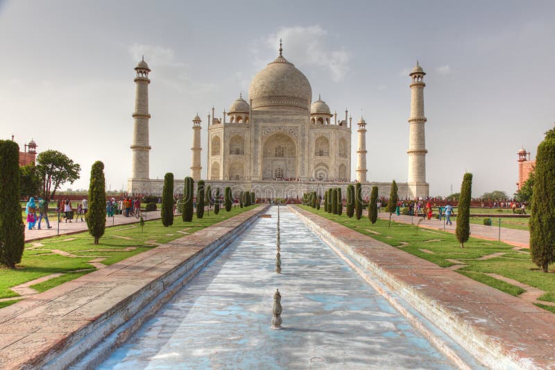 Taj Mahal View Agra in India Editorial Stock Image - Image of ...