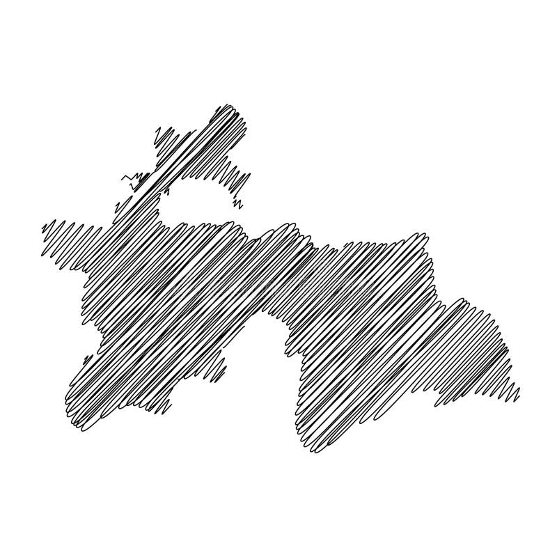 Tajikistan Thread Map Line Vector Illustration Stock Vector ...