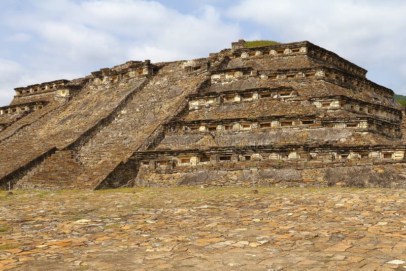 Totonaca Pyramid in Tajin Veracruz Mexico IV Stock Photo - Image of ...